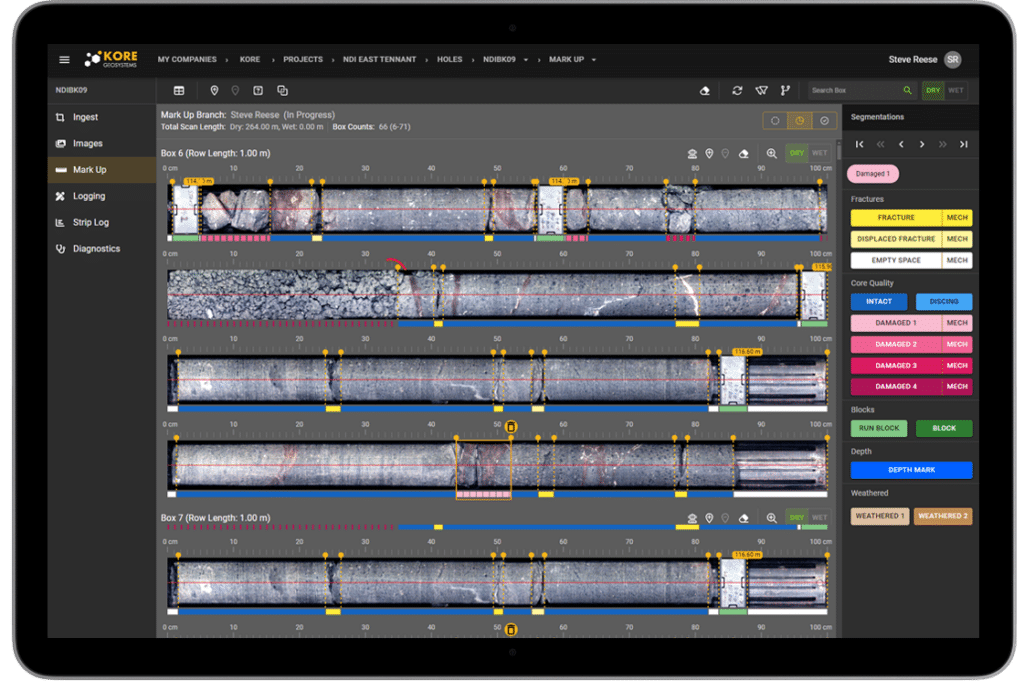 Digital Core Logging - KORE Geosystems